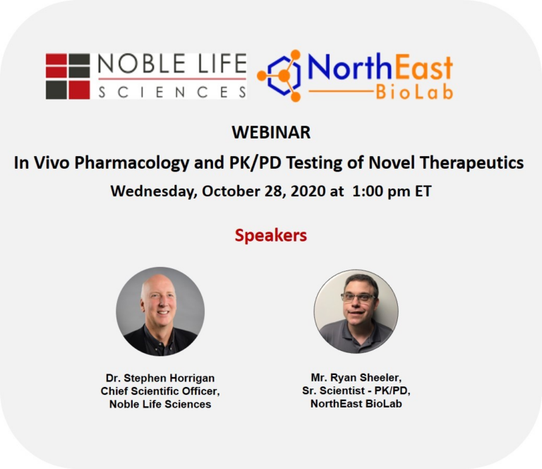 In Vivo Pharmacology and PK/PD Testing of Novel Therapeutics Webinar ...